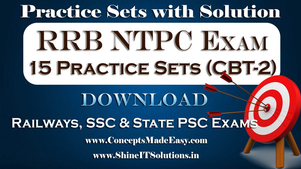 Download 15 Practice Sets for RRB NTPC Stage-2 Examination in PDF Free of Cost | Download Study ...